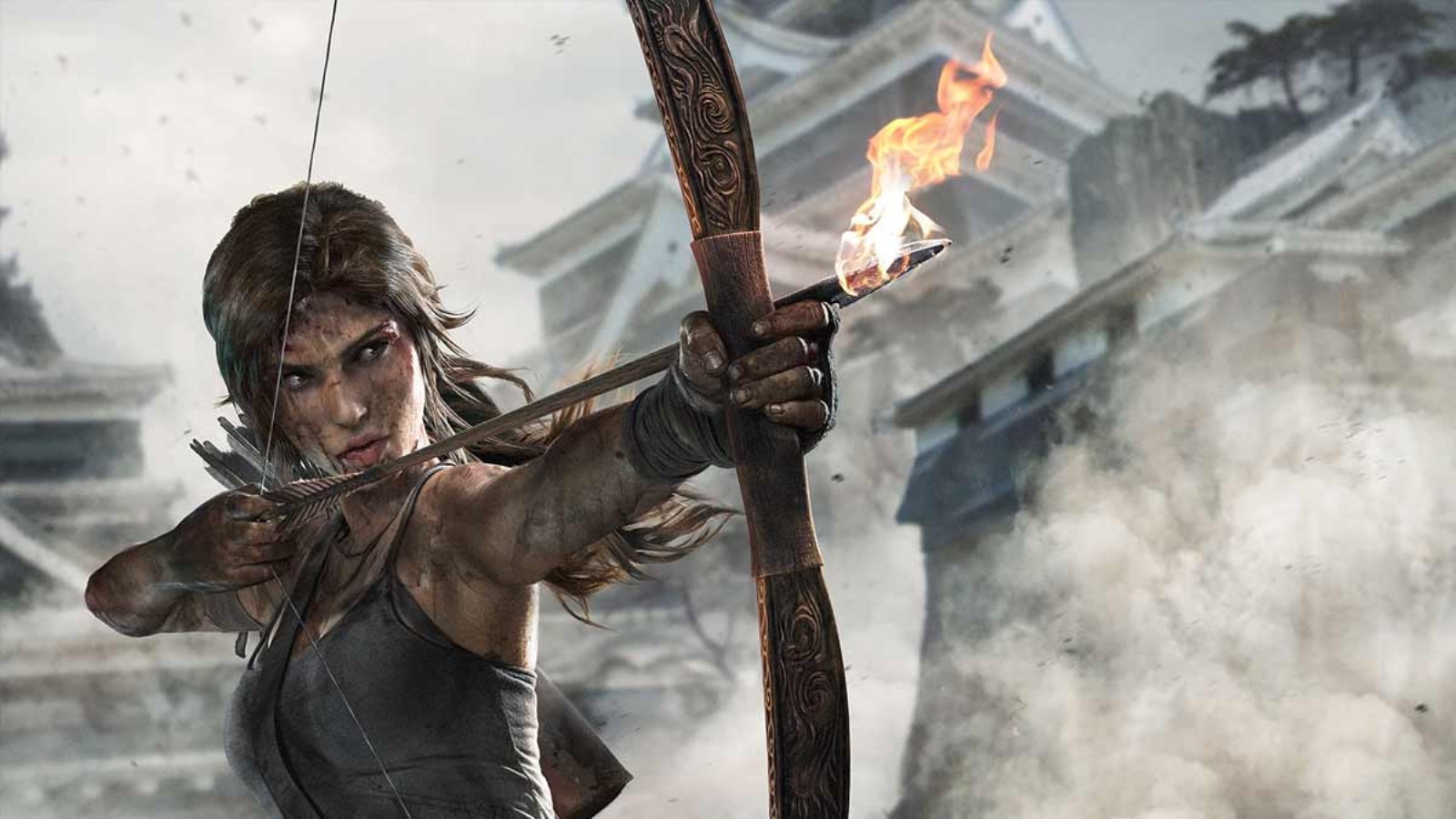 TOMB RAIDER Set Photos: Sophie Turner's Lara Croft Battles The Rain ...